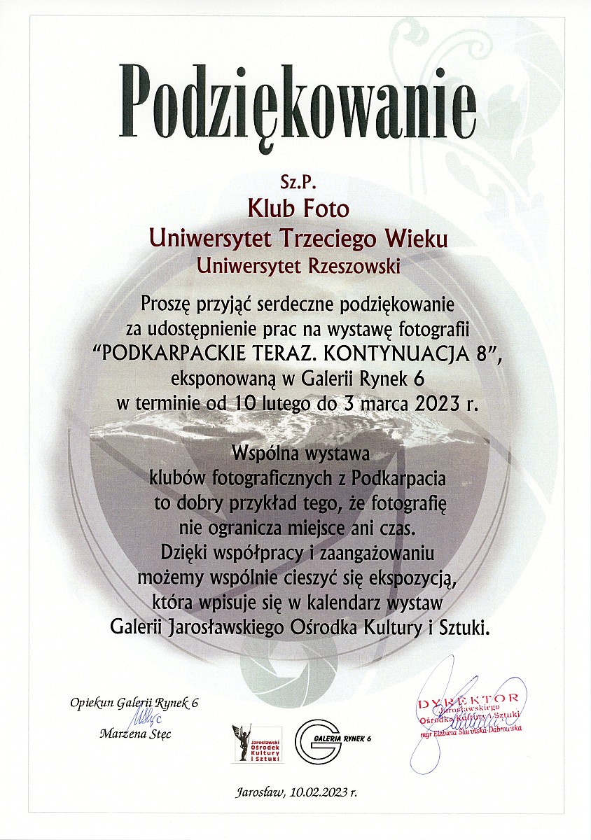 Fotoreportaż kol. Pawła Niemczaka z wernisażu wystawy "Podkarpackie ...