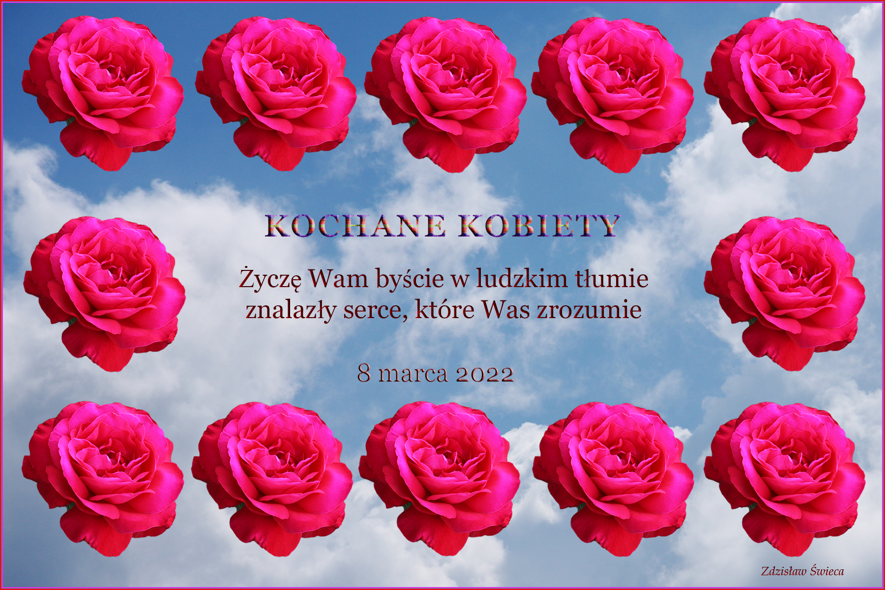 WESOŁE ŻYCZENIA DLA PAŃ od panów z Klubu fotografii! - Uniwersytet Rzeszowski