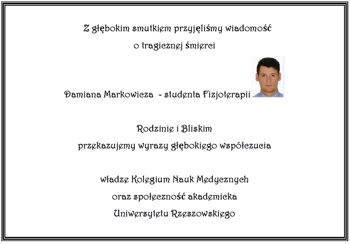 Nekrolog - Uniwersytet Rzeszowski